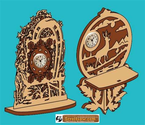 Fretwork Clock Patterns Set No 9 2 Designs