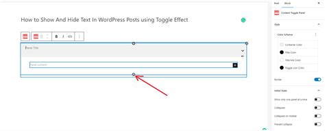 How To Show And Hide Text In Wordpress Posts Using Toggle Effect