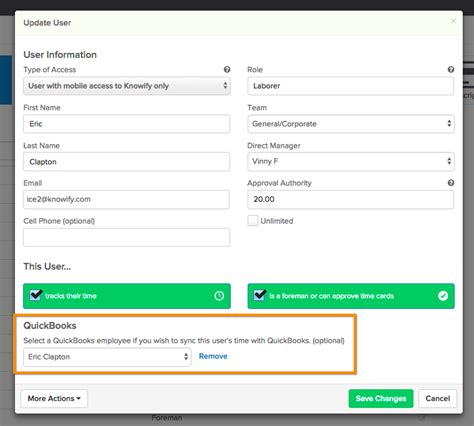 how to sync hours from knowify to quickbooks knowify