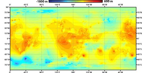 Global Map Of Titans Topography The Planetary Society