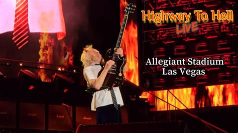 Acdc Highway To Hell Allegiant Stadium Las Vegas Nevada Youtube
