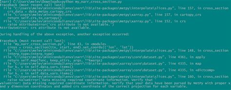 how does cross section recognize projections · issue 1354 · unidata