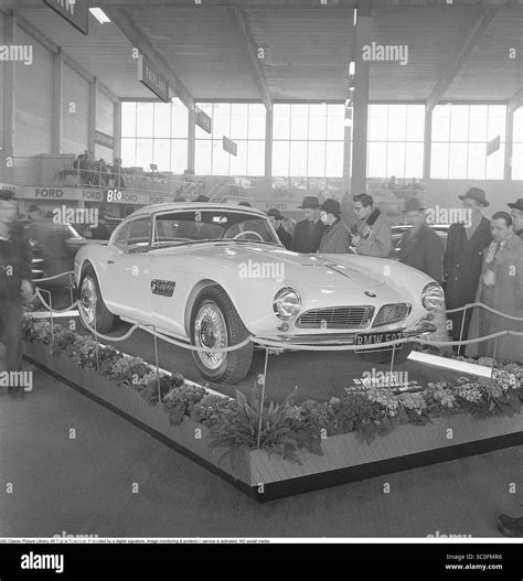 Car Exhibition 1956 The Annual Car Show Bilsalongen Is Held In