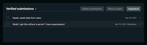 Accepting Form Submissions Without A Server