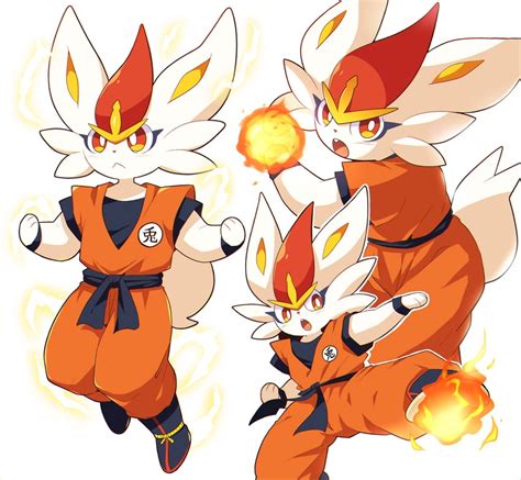 Son Goku And Cinderace Pokemon And 1 More Drawn By Subaru331 Danbooru