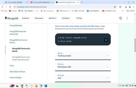 Mongodb的安装配置及使用mongodb数据库下载安装 Csdn博客