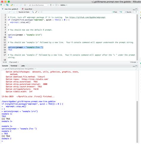 r console ignores or gobbles n in prompt string · issue 5889