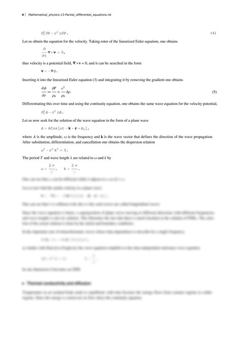 Solution Mathematical Physics 13 Partial Differential Equations
