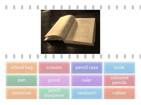 Go Getter 1 Unit 03 Classroom Objects Find The Match