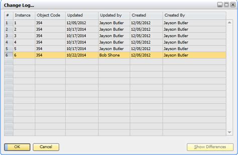 Change Log History SAP Community