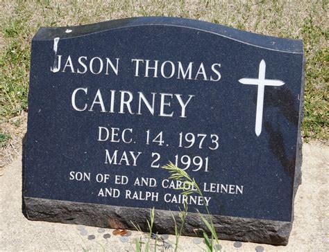 Jason Thomas Cairney 1973 1991 Find A Grave Memorial