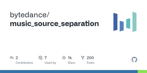 Github Bytedance Music Source Separation