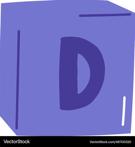 Toy Abc Block Royalty Free Vector Image Vectorstock