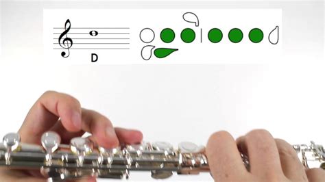Beginner Flute Lesson 5 First Note D Youtube