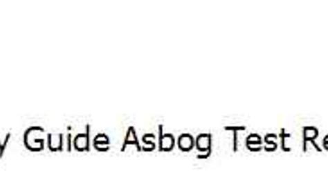Asbog Exam Secrets Study Guide Asbog Test Review For The National
