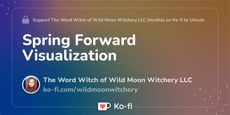 Spring Forward Visualization Ko Fi ️ Where Creators Get Support From Fans Through Donations