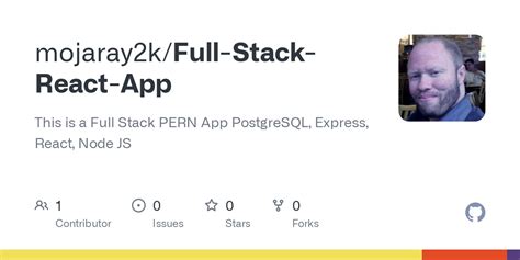 GitHub Mojaray K Full Stack React App This Is A Full Stack PERN App PostgreSQL Express