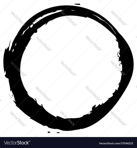 Grungy Circle Blob Blotch Royalty Free Vector Image