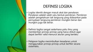 Logika Dan Algoritma Komputer PPTX