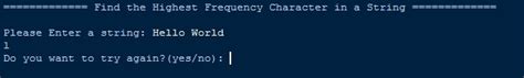 How To Find The Highest Frequency Character In A String Using Python Sourcecodester