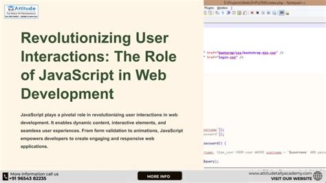 Revolutionizing User Interactions The Role Of Javascript In Web