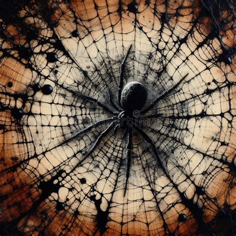 A Spherical Object In The Center Gives Rise To Intricate Web Like Patterns That Radiate Outward