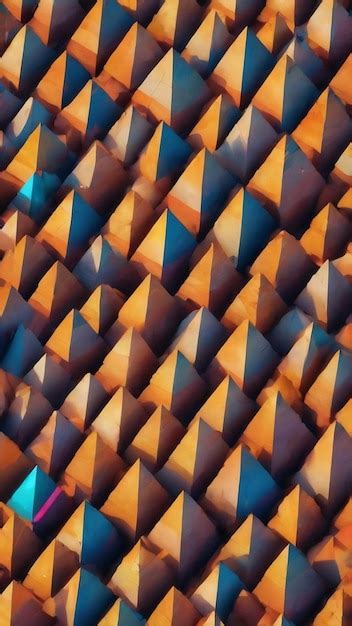 Premium Ai Image Pyramid Pattern