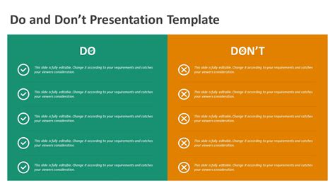 Do And Dont Presentation Template Ppt Templates