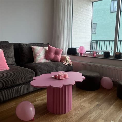 Round Fluted Table Wooden Fluted Table Creamy White Coffee Table Ribbed