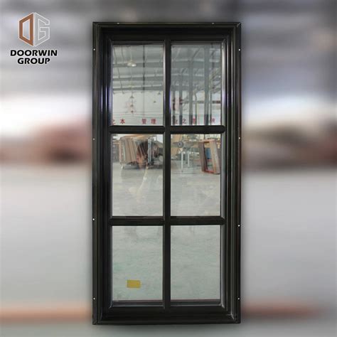 Fixed Window With Divided Lite Imported Red Oak Wood With Exterior