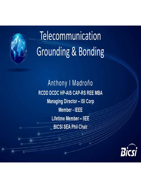 Telecommunication Grounding And Bonding Synopsis Pdf Electricity
