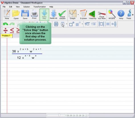 Algebrator Simplifying Exponential Expressions
