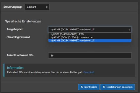 Hyperionng No Device From Le In Dropdown For Led Hardware Software Support