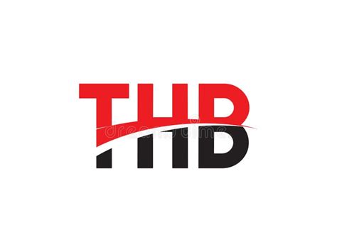 Thb Letter Initial Logo Design Vector Illustration Stock Vector