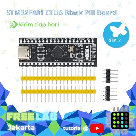 jual stm32f401 ccu6 black pill board arm cortex m4 stm32f4 256kb flash