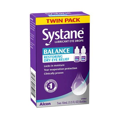 Systane Balance 2 Pack Eye Drops For Dry Eye Relief Dryeye Rescue