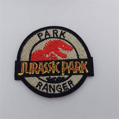 Iron On Jurassic Park Patch Etsy Iron On Jurassic Park Patch Etsy