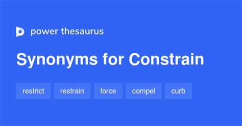 Constrain Synonyms 2 044 Similar Words And Phrases