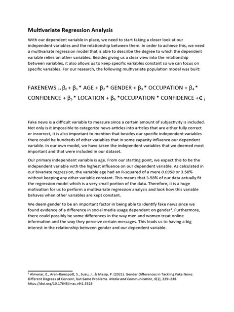 multivariate regression analysis pdf regression analysis
