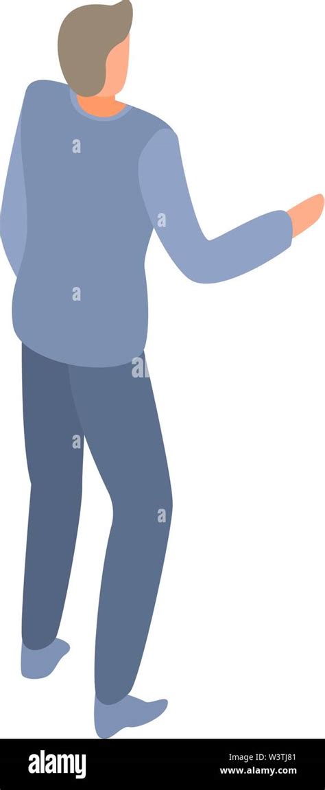 Talking Man Icon Isometric Style Stock Vector Image Art Alamy