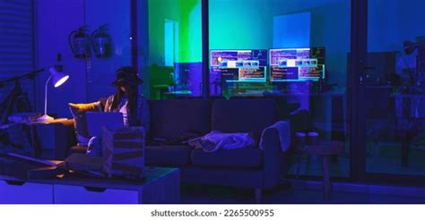 Hacker Cyber Security Code Woman Dark Stock Photo Shutterstock