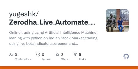 Github Yugeshkzerodhaliveautomatetrading Usingaimlonindianstockmarket Online