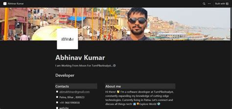 Abhinav Kumar On Linkedin I Crafted My Portfolio Using Notion—did