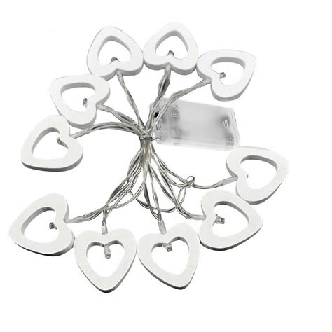 Led Love Wooden Pendant Light String Led Love Holiday Light Series ...