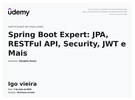 springboot jpa restfulapi security jwt igo vieira