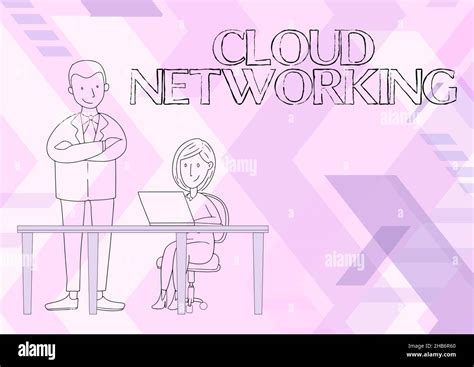 Text Sign Showing Cloud Networking Business Concept Is Term Describing