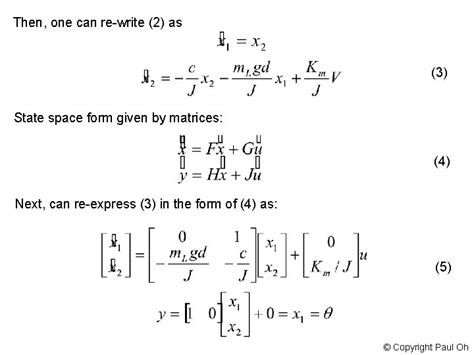 Lecture State Space Copyright Paul Oh DCP Block