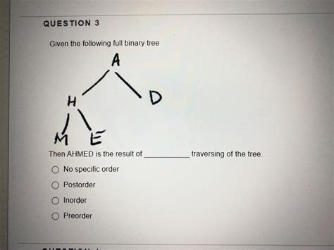 Answered Question 3 Given The Following Full Bartleby