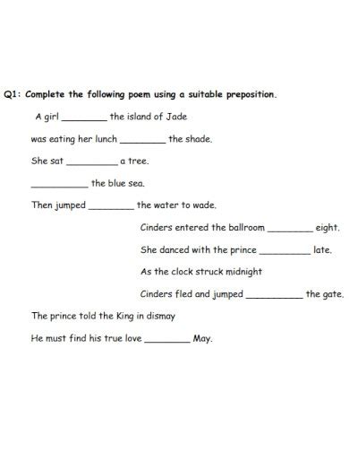 Preposition 110 Examples Types How To Use Pdf