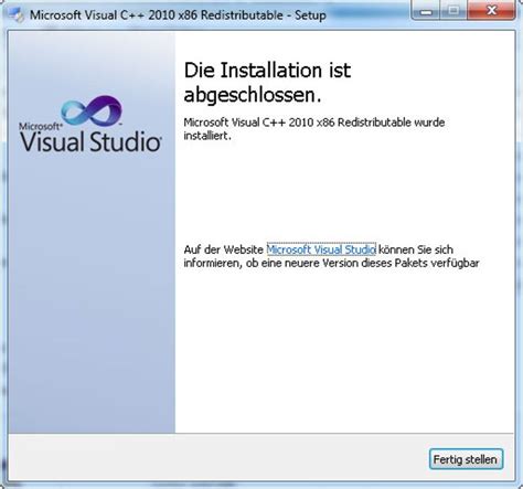 microsoft visual c 2010 redistributable package x86 télécharger